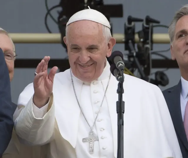 As it happened: Pope Francis addresses US Congress - BBC News