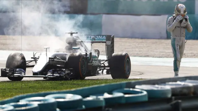 Lewis Hamilton retires with engine fire, Ricciardo wins in Malaysia ...