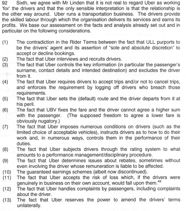Business Live: Uber drivers win case - reaction - BBC News