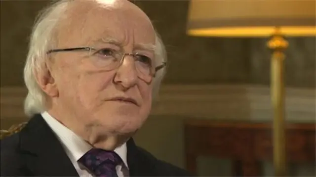 President of Ireland addresses MSPs - BBC News