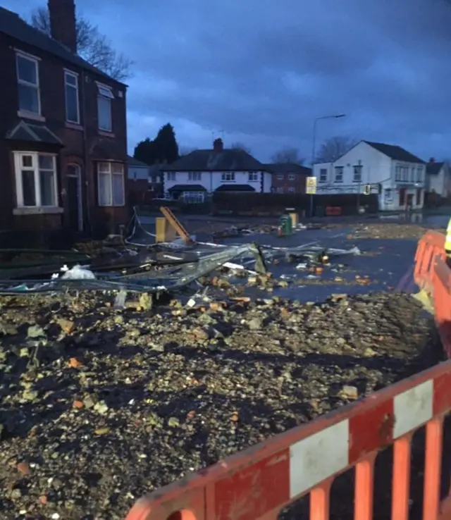 Tipton flood: Live coverage of disruption - BBC News