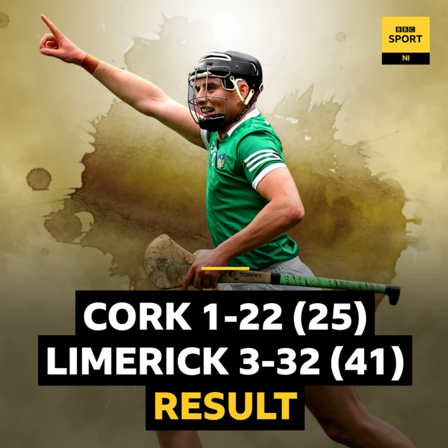 Result: Cork 1-22 Limerick 3-32 - All-Ireland Hurling Final - BBC Sport