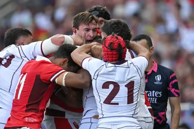 Scrum V 2023 Rugby World Cup - reaction to Wales' Georgia win - BBC Sport