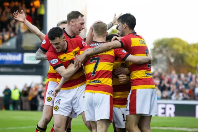 Partick Thistle crush Ayr to reach Premiership play-off final - BBC Sport
