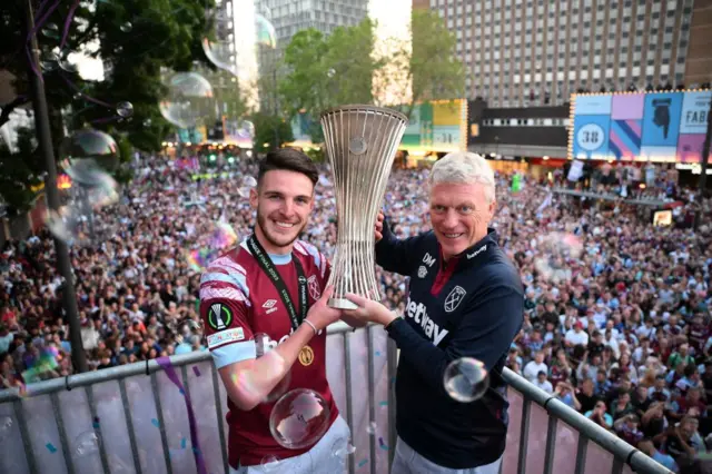 Follow West Ham's Europa Conference League trophy parade - BBC Sport