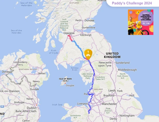 Live Updates - Follow Paddy McGuinness’s Ultra Endurance Cycle ...