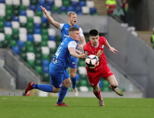Cliftonville 2-0 Larne - Reaction as Reds reach Irish Cup final - BBC Sport