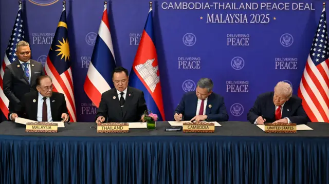 Trump oversees signing of 'historic' Thailand-Cambodia 'peace deal ...