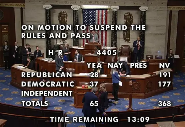 Live: US House and Senate approve release of Epstein files - BBC News