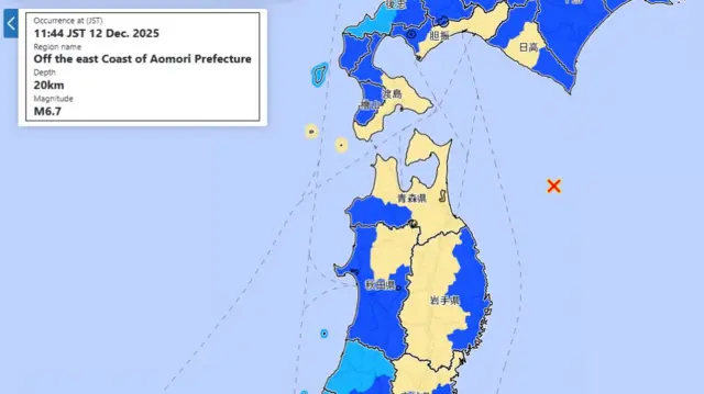Japan earthquake: Tsunami advisory lifted after magnitude 6.7 ...