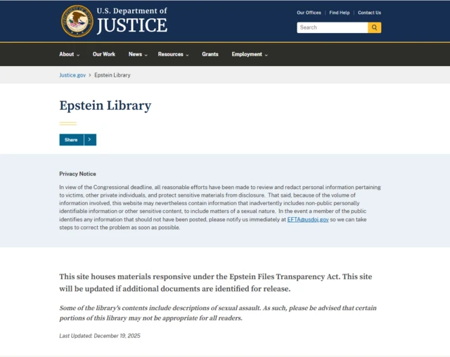 Epstein victims and lawmakers criticise number of files released and redactions - BBC News