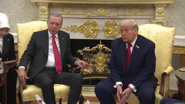 Trump urges Erdogan to stop buying Russian oil as they meet at White ...
