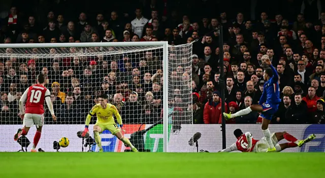 Chelsea 2-3 Arsenal: Gunners have EFL Cup semi-final advantage but ...