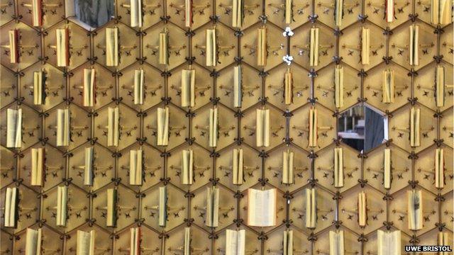 Honeycomb book hive celebrates library's 400th anniversary - BBC News