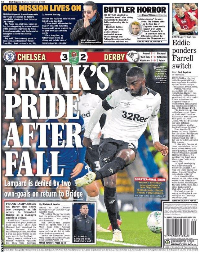 Thursday's back pages - BBC Sport