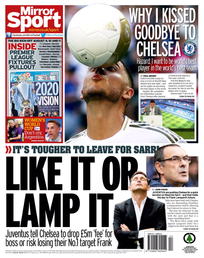 Friday's back pages - BBC Sport