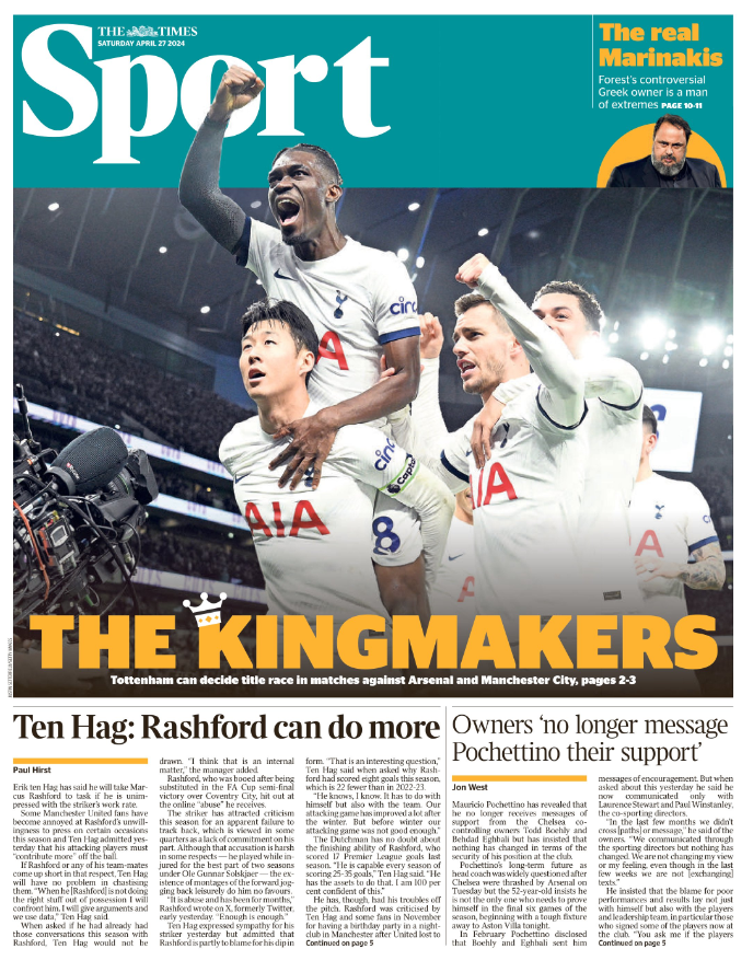 Saturday's back pages - BBC Sport