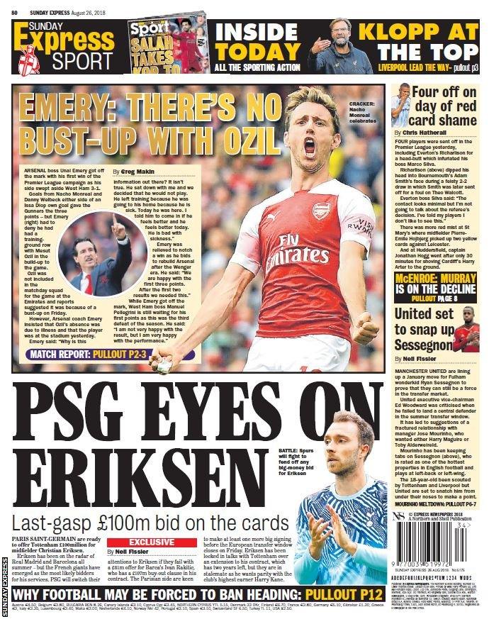 Sunday back pages - BBC Sport