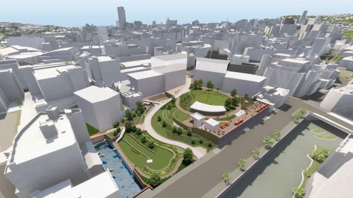 Archaeological finds push Castlegate scheme £8m over budget - BBC News