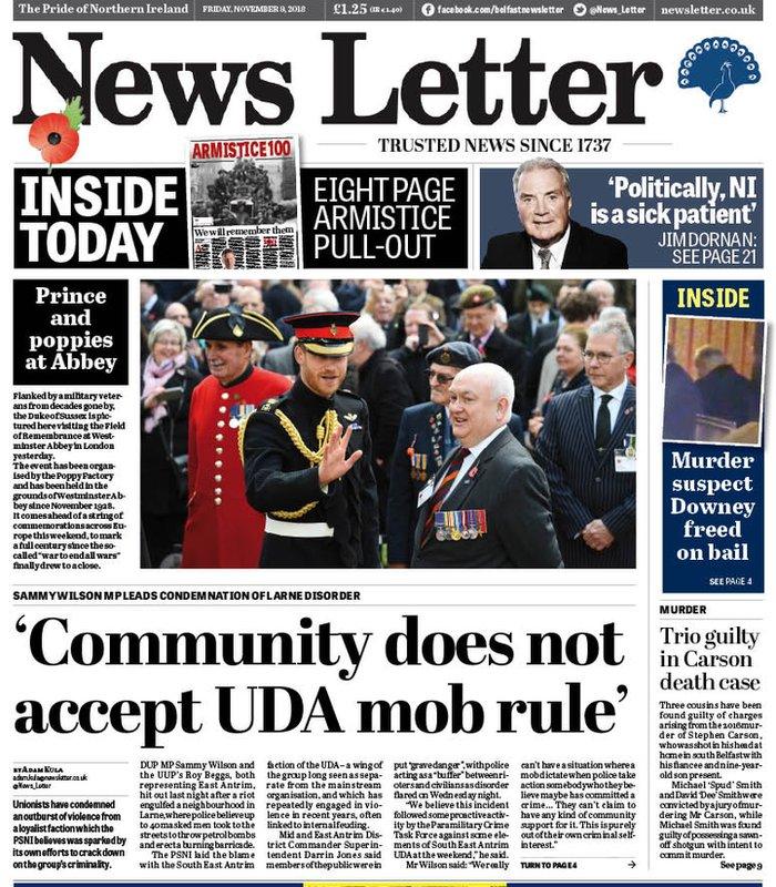 Newspaper review: Belfast gridlock and a very big fish - BBC News