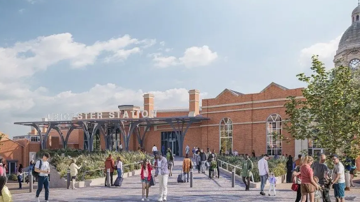 Council aims to finish Leicester rail station revamp by mid-2029 - BBC News