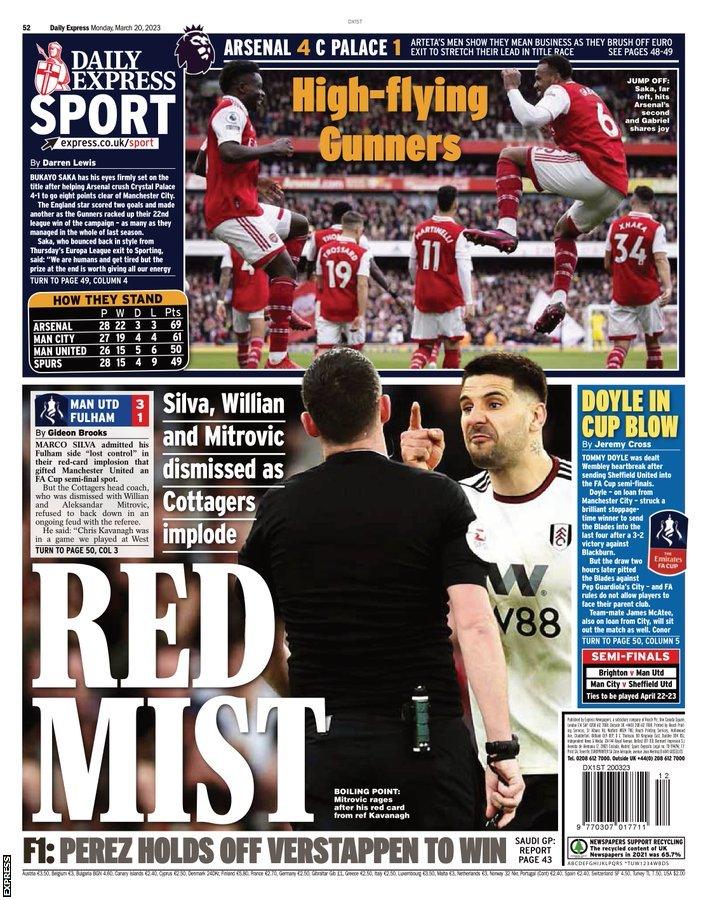 Monday's back pages - BBC Sport