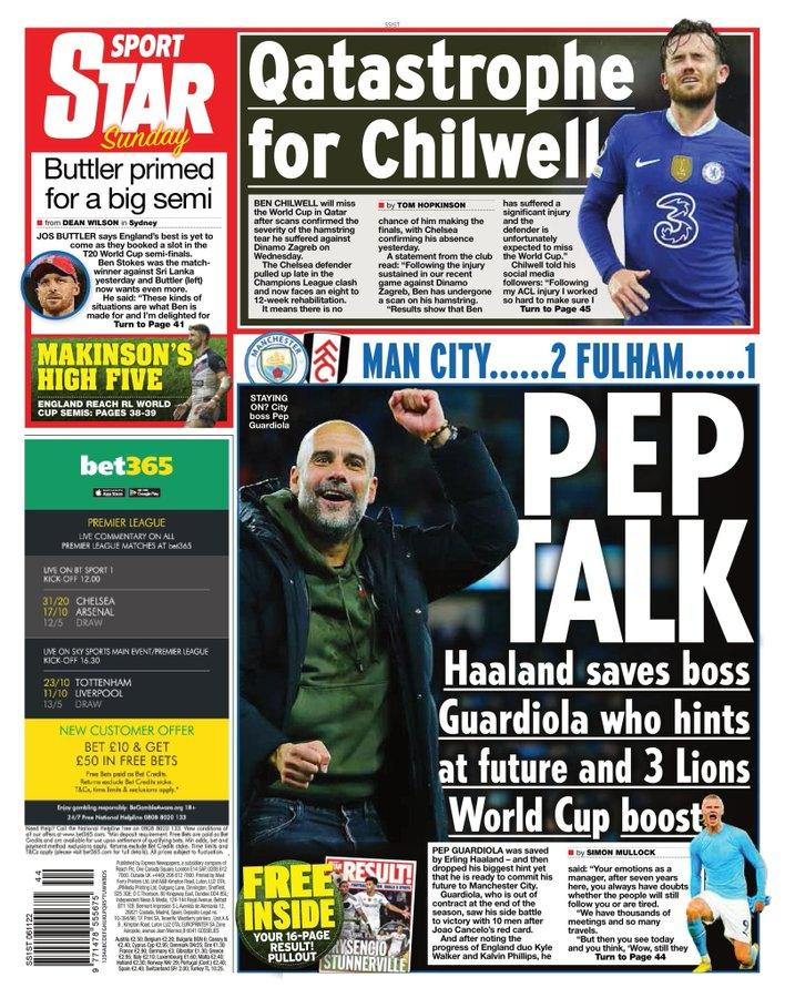Sunday's back pages - BBC Sport