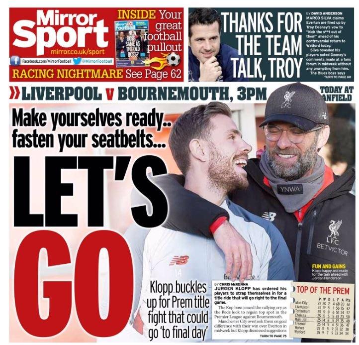 Saturday's papers - BBC Sport