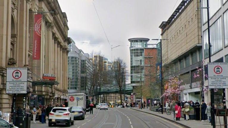 Homeless man's tent set on fire in Manchester city centre - BBC News