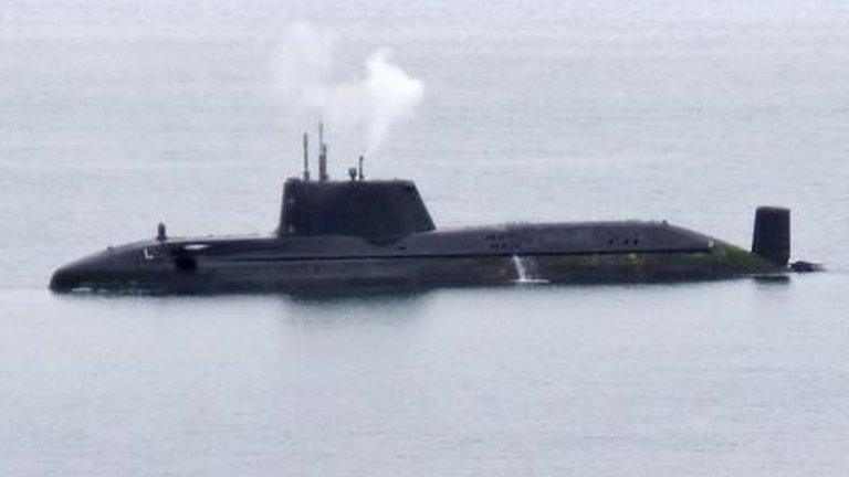 HMS Astute: Royal welcome home for naval attack submarine - BBC News