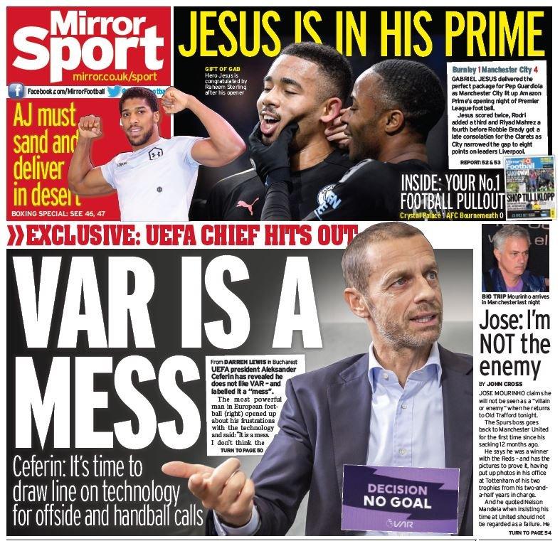 Wednesday's back pages - BBC Sport