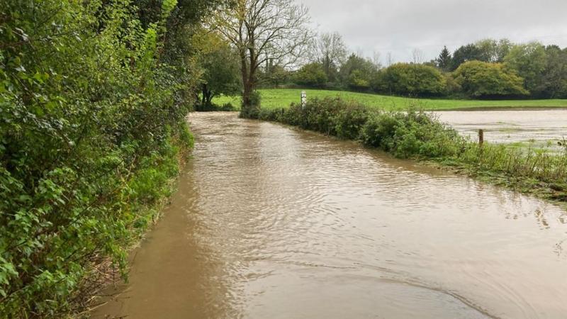 Somerset: Flooding causes closure of A358 between Ilminster and Chard ...