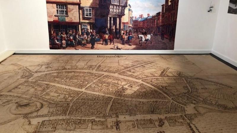 Barnstaple map discovery reveals a window to the past - BBC News