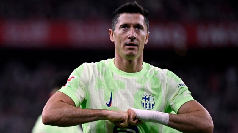 Athletic Club 0-3 Barcelona: Robert Lewandowski scores twice to help ...