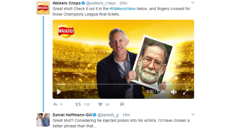 Walkers Crisps Gary Lineker campaign suffers Twitter sabotage - BBC News