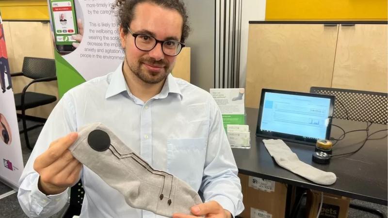Dorset: AI socks trial could help people with dementia and autism - BBC ...