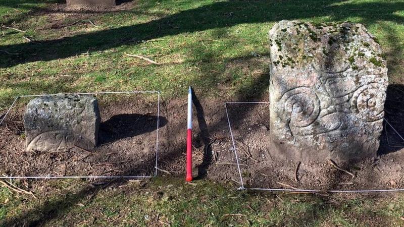 Scotland's carved Pictish stones re-imagined in colour - BBC News