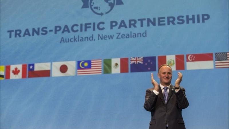 Trans Pacific Partnership trade deal signed in Auckland - BBC News