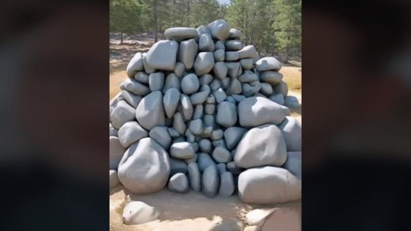 Optical Illusion: What's the message hidden in these rocks? - BBC Newsround