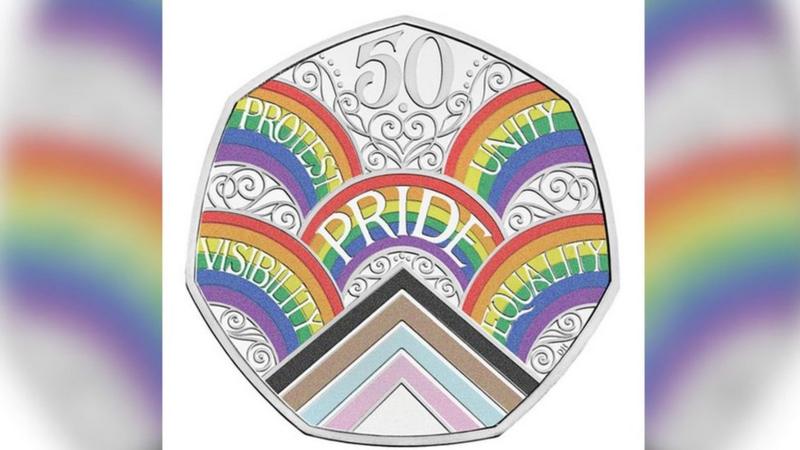 Royal Mint rainbow 50p coin to celebrate 50 years of Pride - BBC Newsround