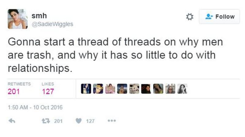 Why 'Women Are Trash' trended on a day celebrating girls - BBC News