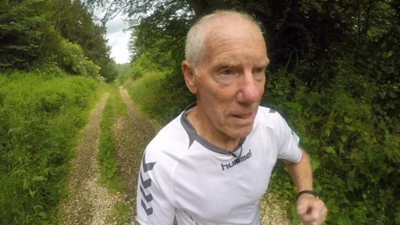 Ray Matthews, 75, runs 75 marathons in 75 days - BBC News
