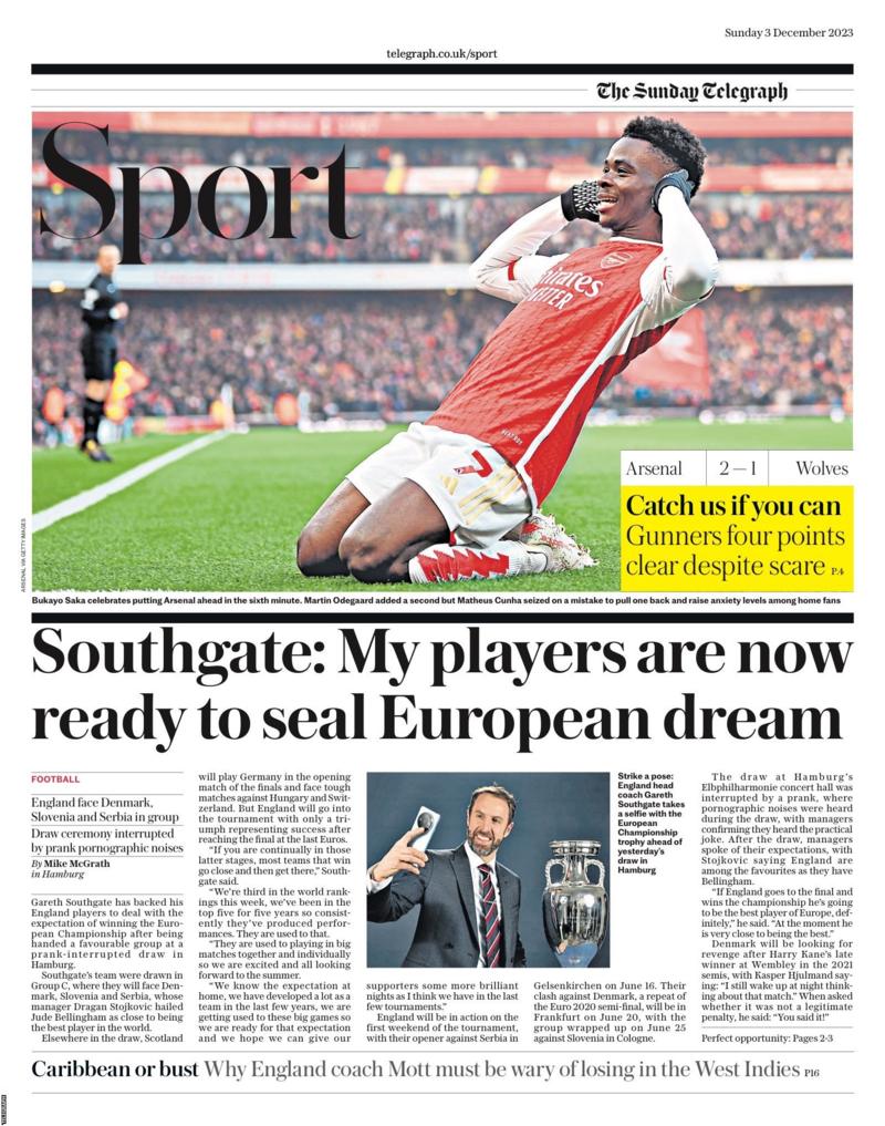 Sunday's newspapers - BBC Sport