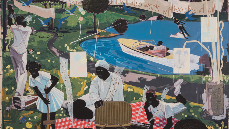 Rapper Diddy buys $21.1m Kerry James Marshall painting - BBC News
