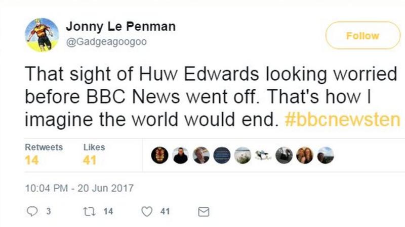 BBC News at Ten stops for four minutes over technical fault - BBC News