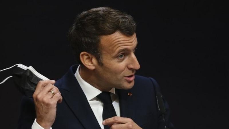 Macron: Awkward Trump handshake a 'moment of truth' - BBC News