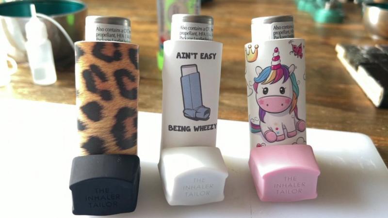 Colourful inhaler cases could boost child use - BBC News