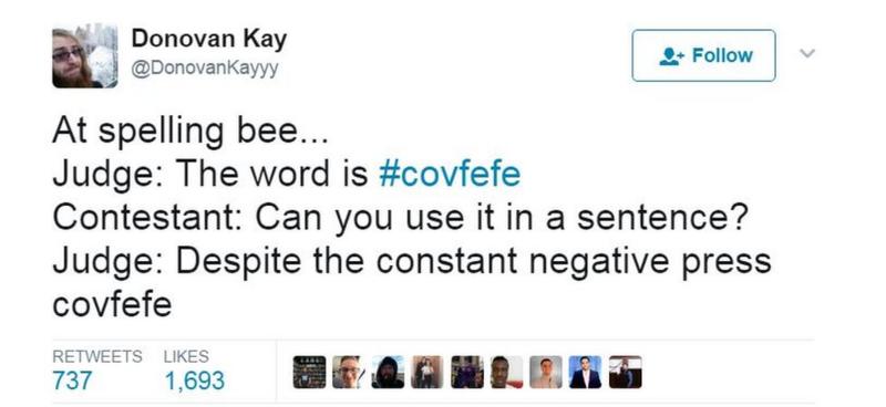 'Covfefe': Trump invents new word and melts internet - BBC News