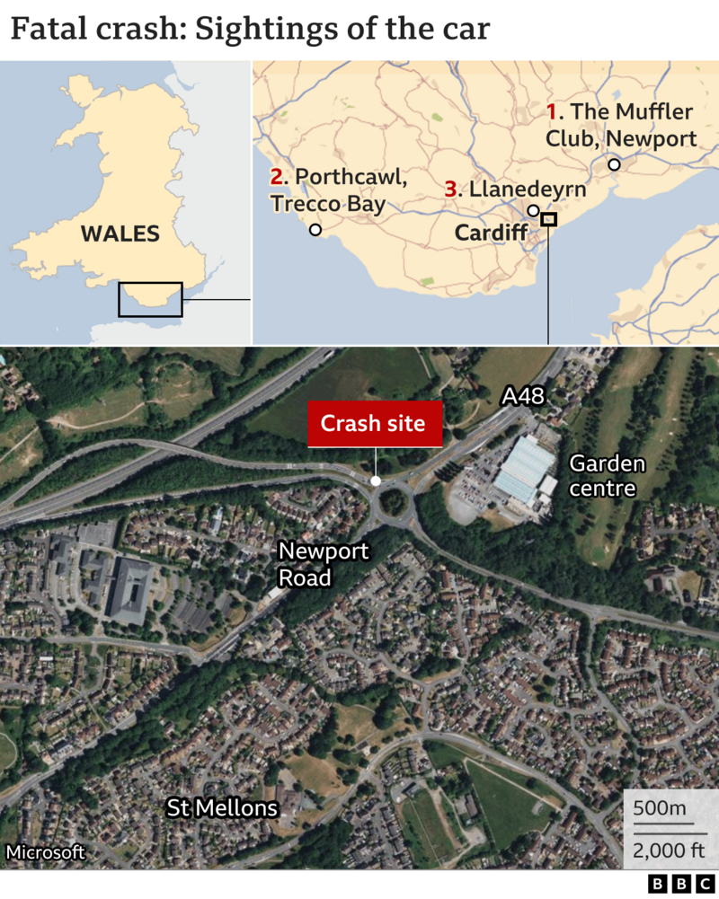 Cardiff car crash: Tributes to three found dead after night out - BBC News