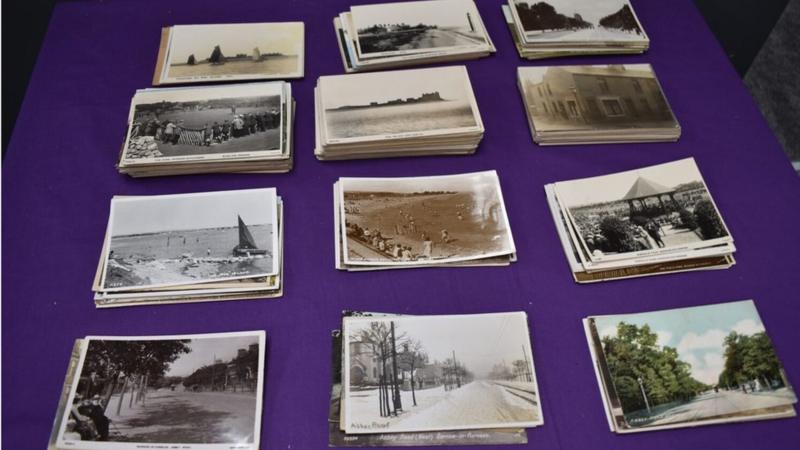 Auctioned postcards of Cumbria 'offer snapshot of bygone era' - BBC News